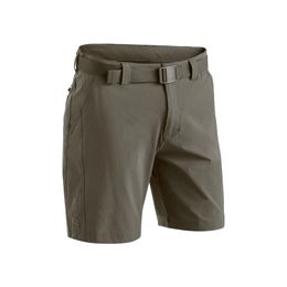 Funktionsshorts Maier Sports "Nil Short M", Herren, Gr. 56, Normalgr&ouml;&szlig;en, braun (schlamm), 90% Polyamid, 10% Elasthan, Hosen, Herren Shorts, kurze Wanderhose, Outdoorhose 4 Taschen, Regular Fit