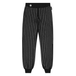 Jogginghose Philipp Plein "Verziert", M&auml;dchen, Gr. 14, weite Kindergr&ouml;&szlig;en, 02, schwarz, Obermaterial: 5% Elasthan, 95% Baumwolle, Hosen Jogginghose