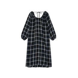 Jerseykleid MOSHI MOSHI MIND "moshi moshi mind Dress imagine", Damen, Gr. L, Normalgr&ouml;&szlig;en, schwarz navy check, Obermaterial: 100% Baumwolle, Kleider Jerseykleid