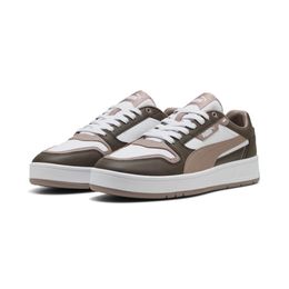 Sneaker Puma "Court Classic Street Sneakers Erwachsene", Damen, Gr. 42.5, braun (sandwei&szlig;stone chocolate beige braun), Obermaterial: Synthetik. Futter: Synthetik, Textil. Innensohle: Textil. Laufsohle: Gummi, Schuhe Sneaker