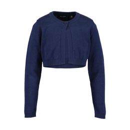 Strickjacke Blue Seven "Blue Seven M&auml;dchen Bolero Strickjacke", M&auml;dchen, Gr. 122, 5750, dk blau, 100% Baumwolle, regular fit, Rundhals, Strickjacken Strickjacke