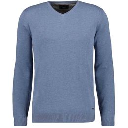 V-Ausschnitt-Pullover Ragman, Herren, Gr. 54, blau (lichtblau), 100% Baumwolle, V-Ausschnitt, Pullover