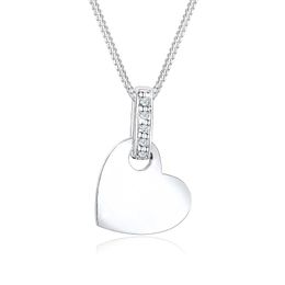 Elli DIAMONDS Damen Elli DIAMONDS &raquo;Herz Liebe Diamant (0.025 ct.) 925 Silber&laquo; silber