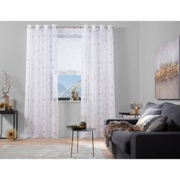 my home Gardine &raquo;Stern&laquo; &Ouml;sen 1 Stk. tlg. Transparent, Voile, Polyester grau Polyester