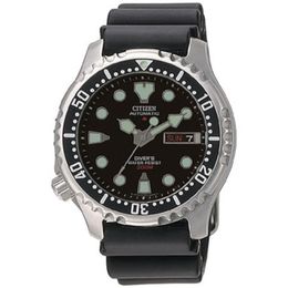 Citizen Herren Automatikuhr &raquo;Promaster Mechanical Diver&laquo; Armbanduhr, Herrenuhr, Damenuhr, Taucheruhr, bis 20 bar wasserdicht schwarz