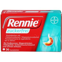 BAYER Rennie zuckerfrei Kautabletten 36 St