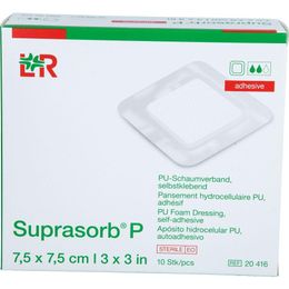 Suprasorb P PU-Schaumv.selbstklebend 7,5x7,5 cm 10 St