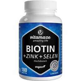 Vitamaze GmbH Biotin 10 mg hochdosiert+Zink+Selen Tabletten 180 St
