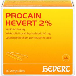 Procain Hevert 2% Injektionsl&ouml;sung Ampullen 10X2 ml