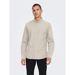Only & Sons Only & Sons Herren ONLY & SONS Langarmhemd &raquo;ONSALVARO SLIM LS OXFORD SHIRT NOOS&laquo; XL, N-Gr