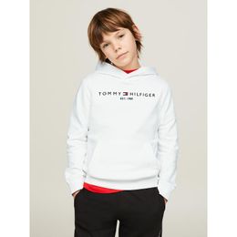 Tommy Hilfiger Kinder Hoodie &raquo;U ESSENTIAL HOODIE&laquo;, mit Logo-Stickerei und Schriftzug wei&szlig; 14 (164)