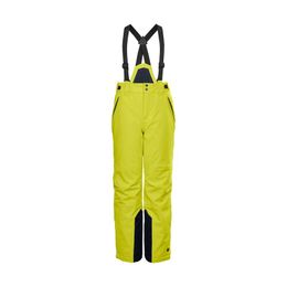 Killtec Jungen Skihose &raquo;KSW 79 BYS SKI PNTS&laquo; Wasserdichte, atmungsaktive Skihose mit abnehmbarem Latz und Stauraum gelb 176, Normalgr&ouml;&szlig;en