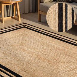 Hanse Home Teppich &raquo;Jutta Juteteppich&laquo; rechteckig 7 mm H&ouml;he Handgewebt, Jute Naturteppich, Boho, Wohnzimmer, Schlafzimmer Jute