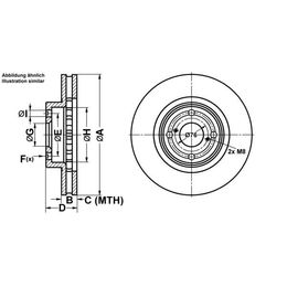 ATE Bremsscheibe 24.0125-0157.1 vorne rechts links bel&uuml;ftet 275mm f&uuml;r TOYOTA 43512-02080