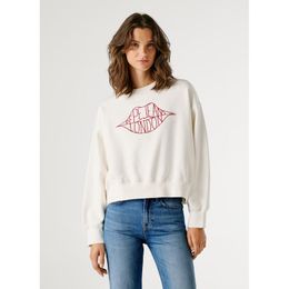 Pepe Jeans Damen Sweatshirt &raquo;BERNIS&laquo;, mit Rundhals, bestickt XS