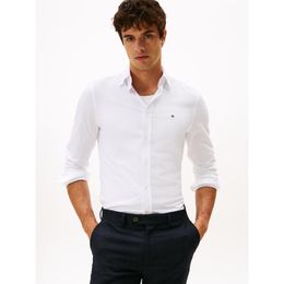 Tommy Hilfiger Herren Businesshemd &raquo;PERFORMANCE INTERLOCK&laquo; elastisches Slim Fit mit Button-Down-Kragen S, N-Gr