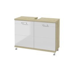 Waschbeckenunterschrank Nusa - holzfarben - 80 cm - 60 cm - cm 32,0 - Sconto