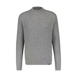 Lerros Herren Lerros Strickpullover &raquo;Cable-Strickpullover mit Turtleneck&laquo; grau 3XL