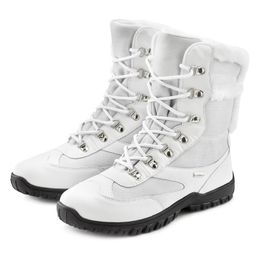 Lascana Damen Lascana Winterstiefel &raquo;Snow Boots, Outdoor Stiefelette, Schneestiefel&laquo; mit wasserabweisender Comfortex-Membrane und Profilsohle wei&szlig; 38
