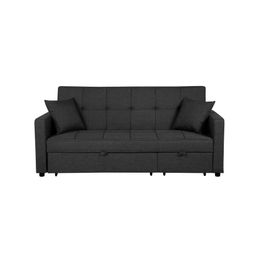 Beliani 3-Sitzer Sofa GLOMMA in Grau - (W) 207 x (H) 95 x (L) 87 cm | Gr.: onesize