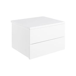 ebuy24 Nachttisch Avignon Wei&szlig; 37 x 32 cm | Gr.: onesize