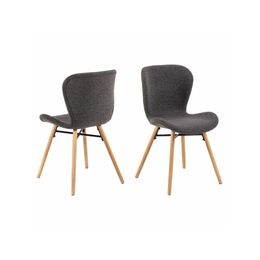 ebuy24 Esszimmerstuhl BatildaA1 Grau 2er Set | Gr.: onesize
