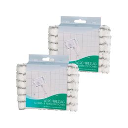 Novaliv 4X Ersatzbezug Mikrofaser Bezug Fliesenreiniger Bad Wand Flies in Wei&szlig; | Gr.: onesize