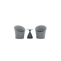 ebuy24 Gartenset Spoga 3-teilig Schwarz 40 x 40 cm | Gr.: onesize