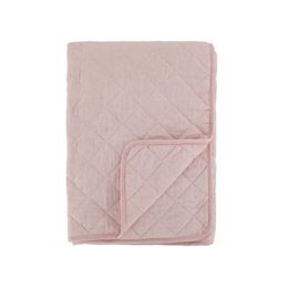 Chic Antique Quilt AIX Rosa Wei&szlig; STREIFEN 180x130 cm | Gr.: onesize
