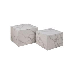 ebuy24 Couchtisch Dice Wei&szlig; 58 x 58 cm | Gr.: onesize