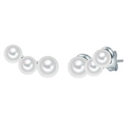 Valero Pearls Ohrringe - Sterling Silber Perlen-Ohrstecker S&uuml;&szlig;wasser-Zuchtp - Gr. unisize - in Silber - f&uuml;r Damen