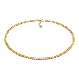 Elli Halskette - Halskette Choker Panzerkette Basic Edel Klassik 92 - Gr. unisize - in Gold - f&uuml;r Damen