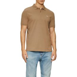 s.Oliver Herren s.Oliver Poloshirt mit Logostickerei braun S