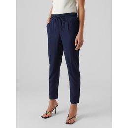 V&eacute;ro Moda Vero Moda Damen Schlupfhose &raquo;VMJESMILO MW ANKLE PANTS WVN NOOS&laquo; mit Leinen, elastisches B&uuml;ndchen und Kordelzug S (36), N-Gr
