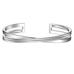 Glanzst&uuml;cke M&uuml;nchen Glanzst&uuml;cke M&uuml;nchen Armband - Sterling Silber Armreif - Gr. ONESIZE - in Silber - f&uuml;r Damen