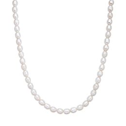Valero Pearls Halskette - Sterling Silber Perlen-Kette S&uuml;&szlig;wasser-Zuchtperle - Gr. unisize - in Wei&szlig; - f&uuml;r Damen