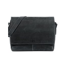 SID & VAIN SID & VAIN Leder-Messenger Laptoptasche SPENCER XL gro&szlig; Laptop-Tasche 15 Zoll echt Leder in grau | Gr.: onesize