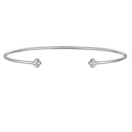 Glanzst&uuml;cke M&uuml;nchen Glanzst&uuml;cke M&uuml;nchen Armband - Sterling Silber Armreif Zirkonia - Gr. ONESIZE - in Silber - f&uuml;r Damen