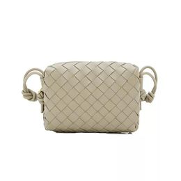 Bottega Veneta Hobo Bags - MINI LOOP LEATHER CROSSBODY BAG - Gr. unisize - in Beige - f&uuml;r Damen