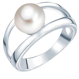 Valero Pearls Ring - Sterling Silber Perlen-Ring S&uuml;&szlig;wasser-Zuchtperle - Gr. 54 - in Silber - f&uuml;r Damen