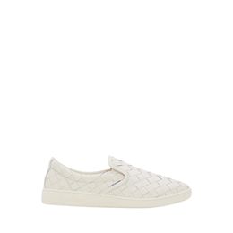 Bottega Veneta Low-Top Sneaker - SLIP ON WEAVING - Gr. 41 (EU) - in Wei&szlig; - f&uuml;r Damen