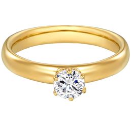 Trilani Ring - Sterling Silber Ring Zirkonia - Gr. 51 - in Gold - f&uuml;r Damen