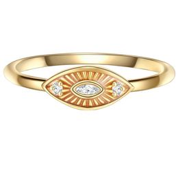 Glanzst&uuml;cke M&uuml;nchen Glanzst&uuml;cke M&uuml;nchen Ring - Sterling Silber Ring Zirkonia - Gr. 60 - in Gold - f&uuml;r Damen