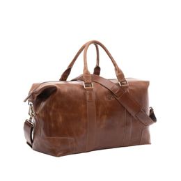 SID & VAIN SID & VAIN Leder-Reisetasche echt Leder Weekender gro&szlig; hell-braun JEREMY in braun | Gr.: onesize