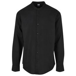 Urban Classics Herren Urban Classics Kurzarmshirt &raquo; Herren Cotton Linen Stand Up Collar Shirt&laquo; 1 Stk. XL