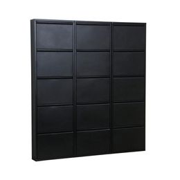 ebuy24 Schuhschrank Pisa Schwarz 150 x 16 cm | Gr.: onesize