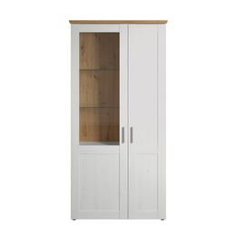 ebuy24 Vitrinenschrank Shade Wei&szlig; 95 x 38 cm | Gr.: onesize