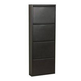 ebuy24 Schuhschrank Pisa Schwarz 50 x 16 cm | Gr.: onesize