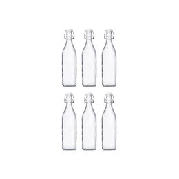 Butlers Flasche SWING mit B&uuml;gelverschlu&szlig; 6er-Set in Durchscheinend | Gr.: onesize
