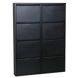 ebuy24 Schuhschrank Pisa Schwarz 100 x 16 cm | Gr.: onesize